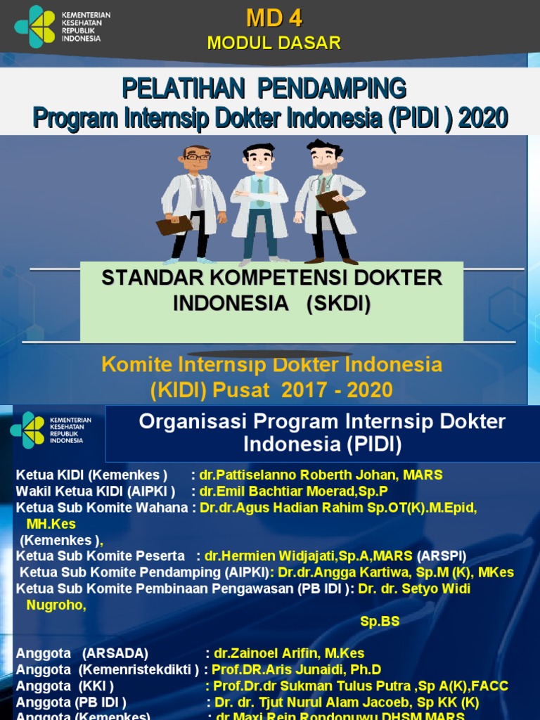 Senin MD 4. Standar Kompetensi Dasar (SKDI) 2012, FINAL28 11 2020 STP ...