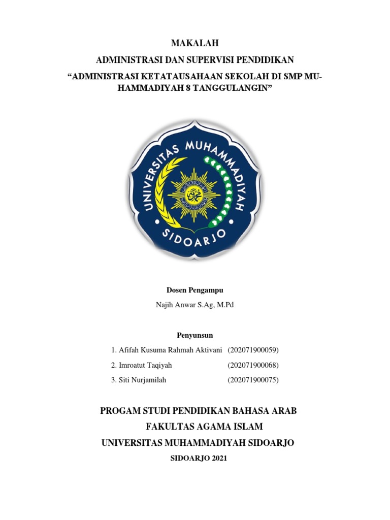 Makalah Adm Kel 8 Ketatausahaan | PDF | Karier & Perkembangan | Kesehatan Holistik