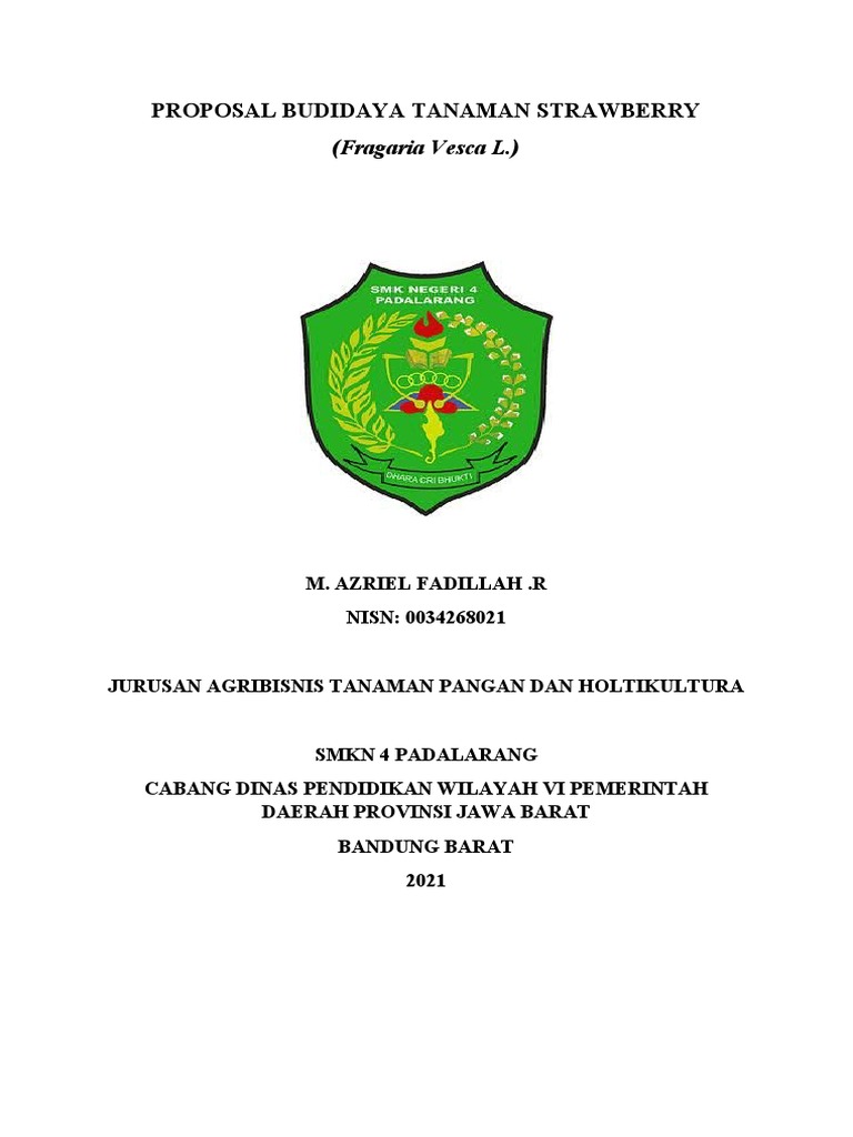 Proposal Tanaman Buah M Azriel F R | PDF