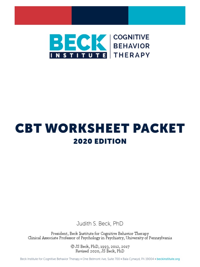 CBT Worksheet Packet: 2020 EDITION | PDF | Career & Growth