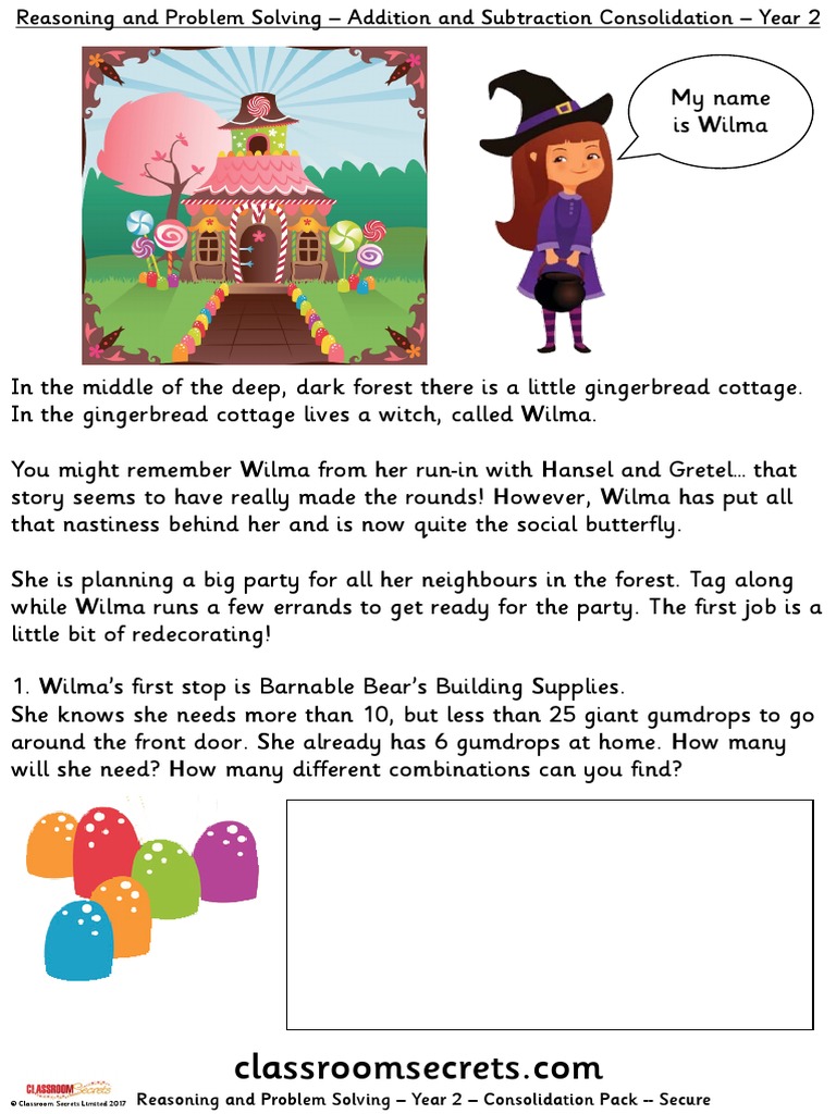 Reasoning and Problem Solving - Year 2 - Consolidation Pack - Secure | PDF