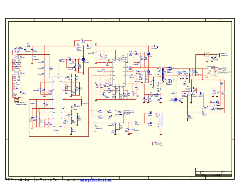 Protel Schematic NCP1605 L6599 | PDF
