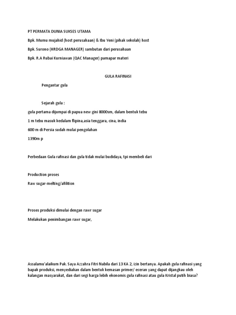 PT Permata Dunia Sukses Utama | PDF | Memasak, Makanan, & Anggur ...