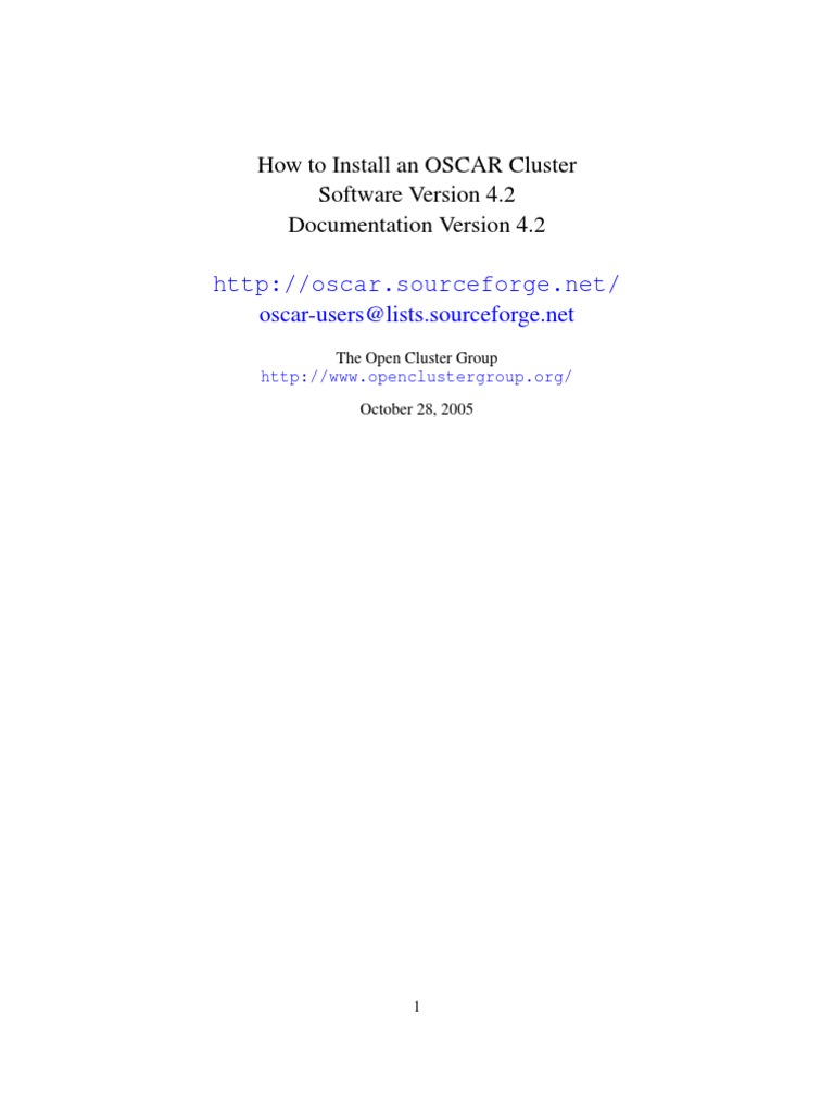 Oscar4.2 Install | PDF | Linux Distribution | Computer Cluster