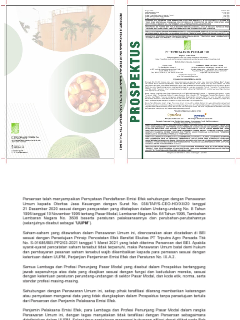 TAPG Prospektus IPO 2021 | PDF