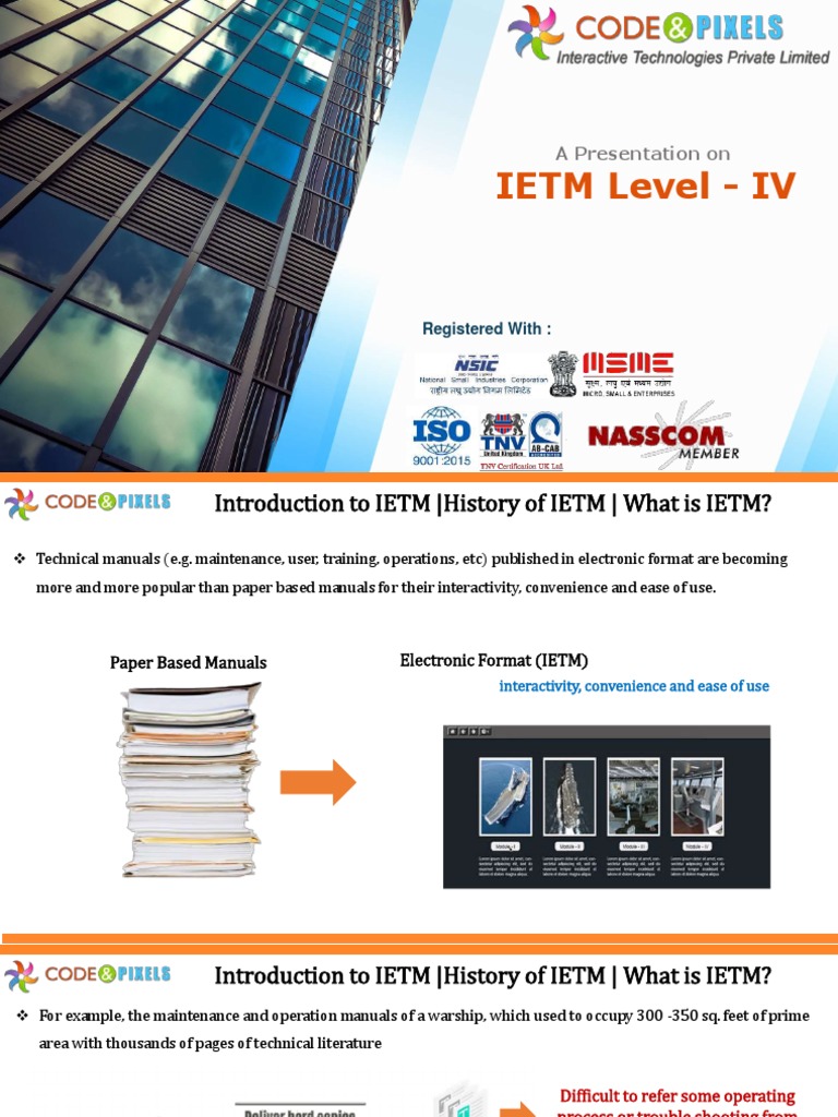 Ietm Level IV III Interactive Electronic Technical Manuals Service ...