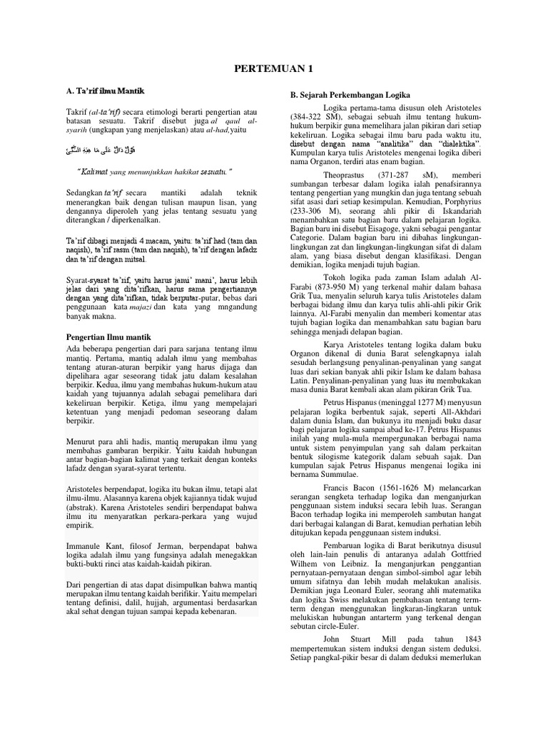 Logika Mantik | PDF