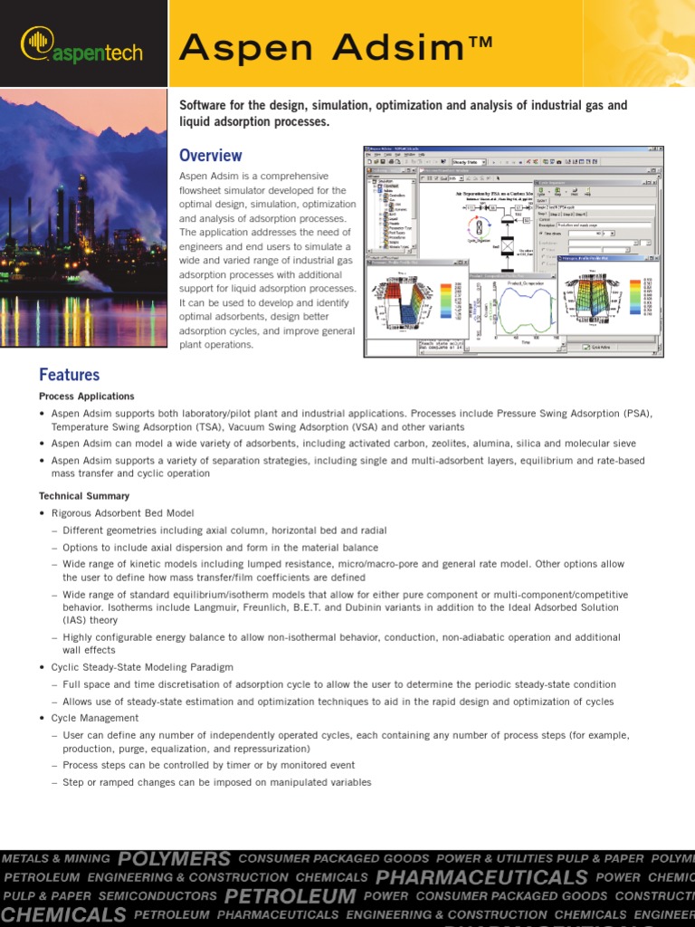 Aspen Adsim | PDF | Adsorption | Nature