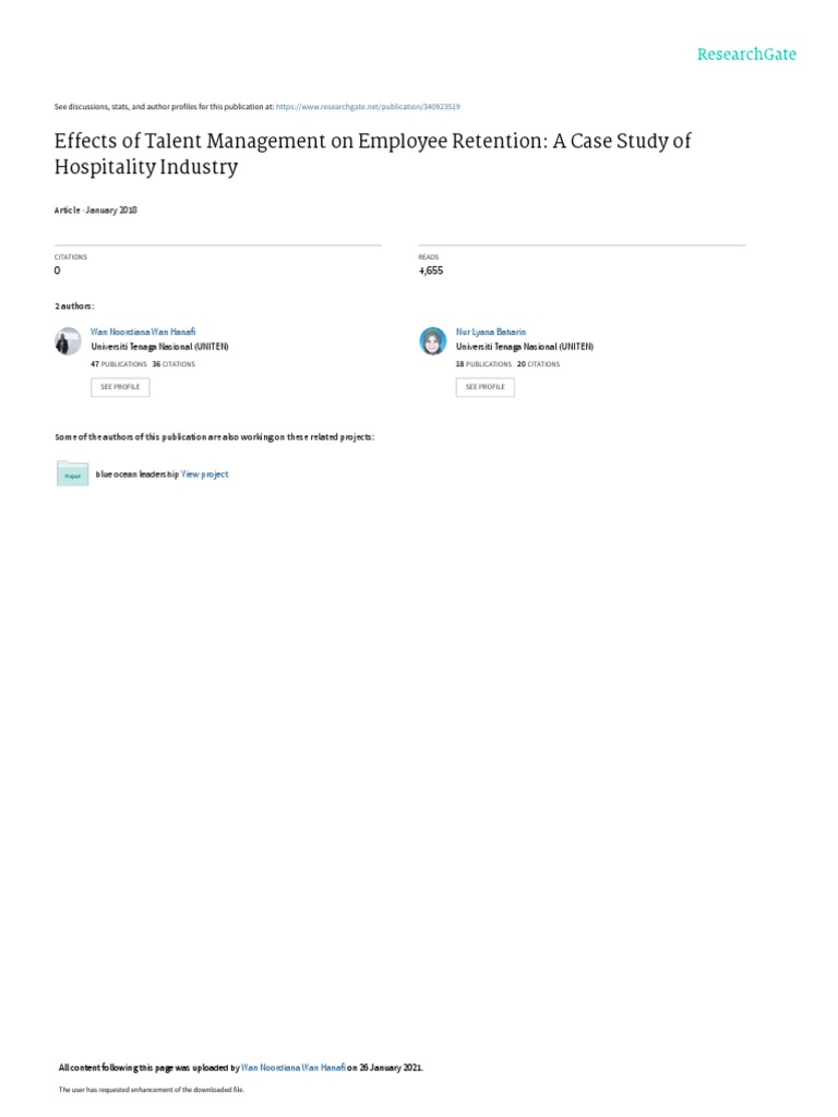 Talent Management & Employee Retention | PDF | Talent Management ...