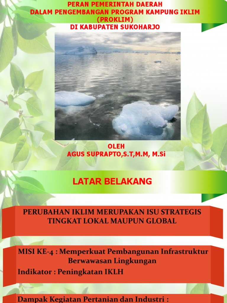 Materi Sosialisasi Proklim 6 Oktober 2021 | PDF