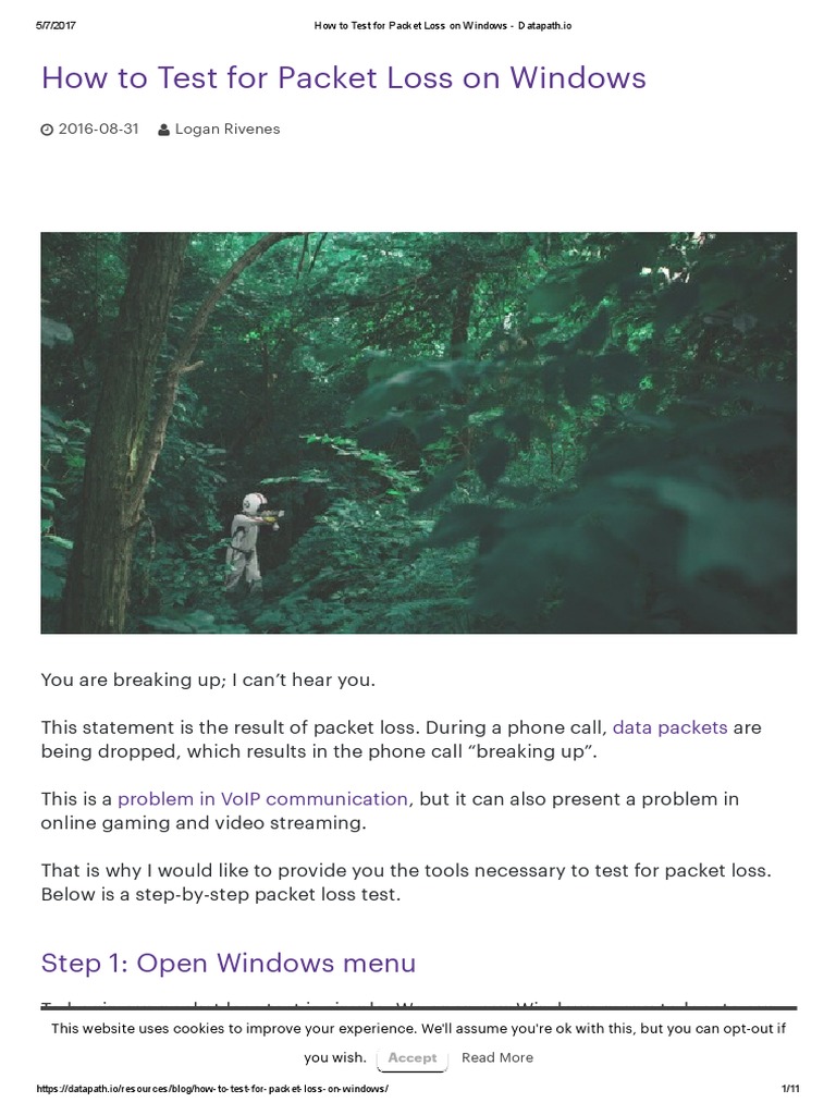 Windows Packet Loss Testing Guide | PDF | Ip Address | Computer Engineering