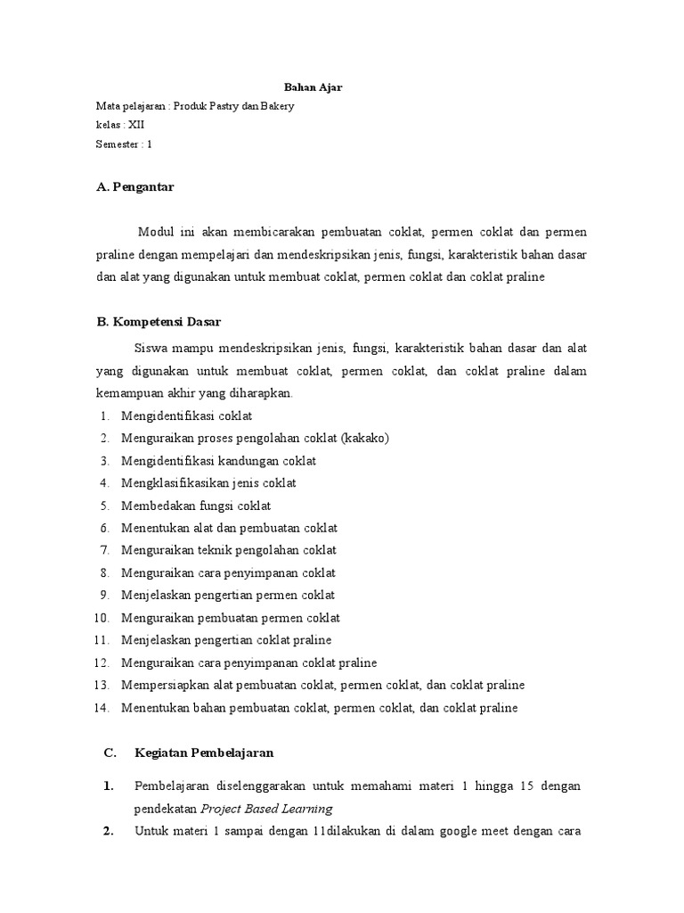Modul Pastry dan Bakery XII | PDF