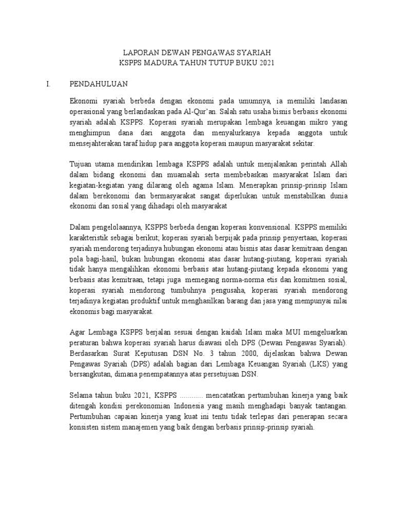 (EDITED) Contoh LPJ DPS | PDF