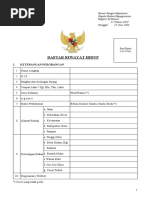 Daftar Riwayat Hidup | PDF