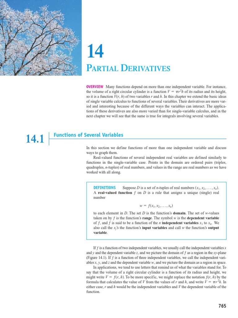 Thomas Calculus 12th Edition PD1-2 | PDF | Function (Mathematics ...