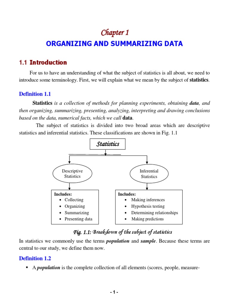 Organizing and Summarizing Data: Statistics | PDF | Statistics | Skewness