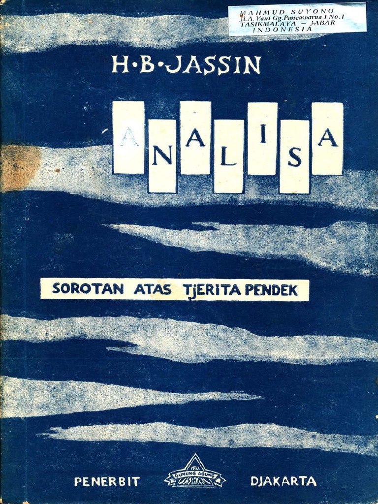 Analisa - Sorotan Atas Tjerita Pendek by HB Jassin | PDF