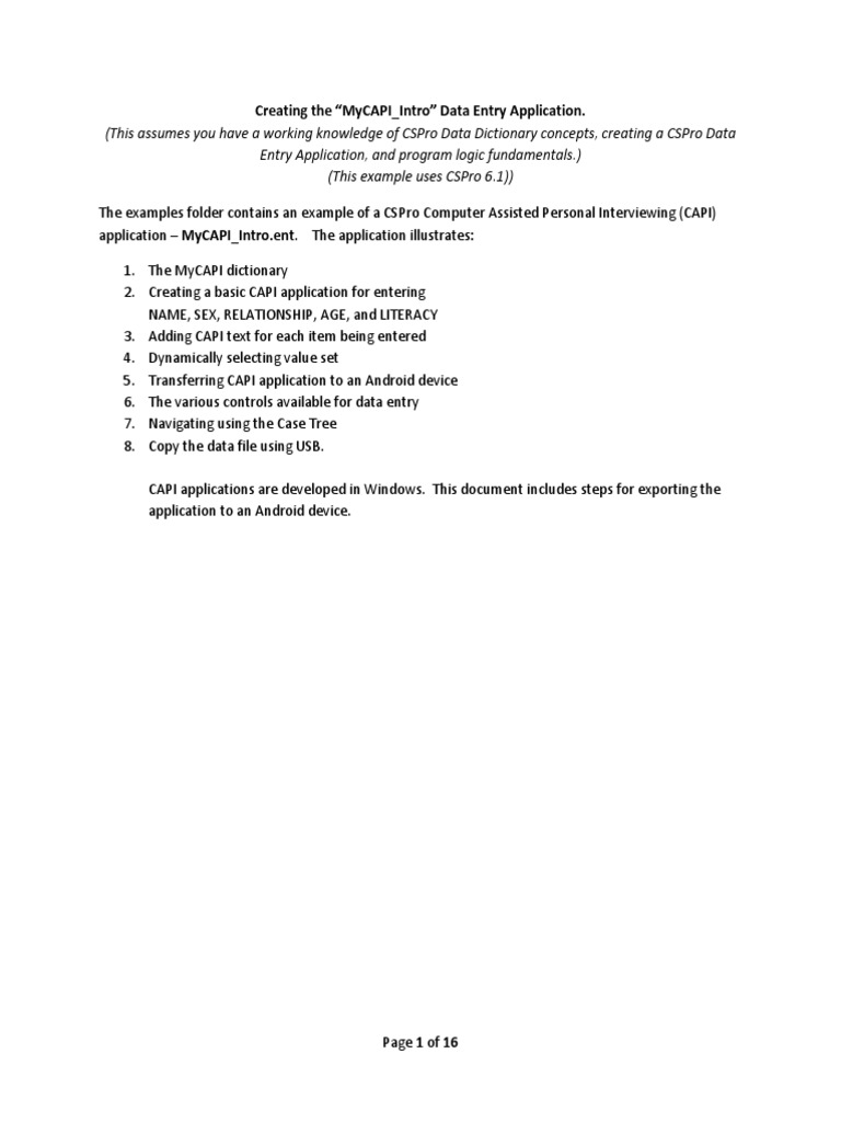 Cspro Capi Getting Started | PDF | Computer File | Usb