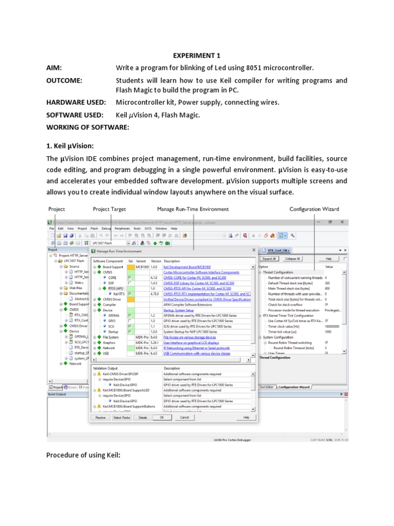 8051 Microcontroller LED Blinking Guide | PDF | Hypertext Transfer Protocol | Microcontroller