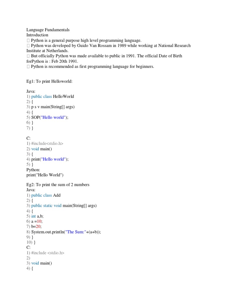 Python Unit 1 Pdf Python Programming Language Control Flow