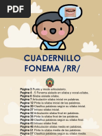 Cuadernillo Fonema R y RR | PDF | Voz humana