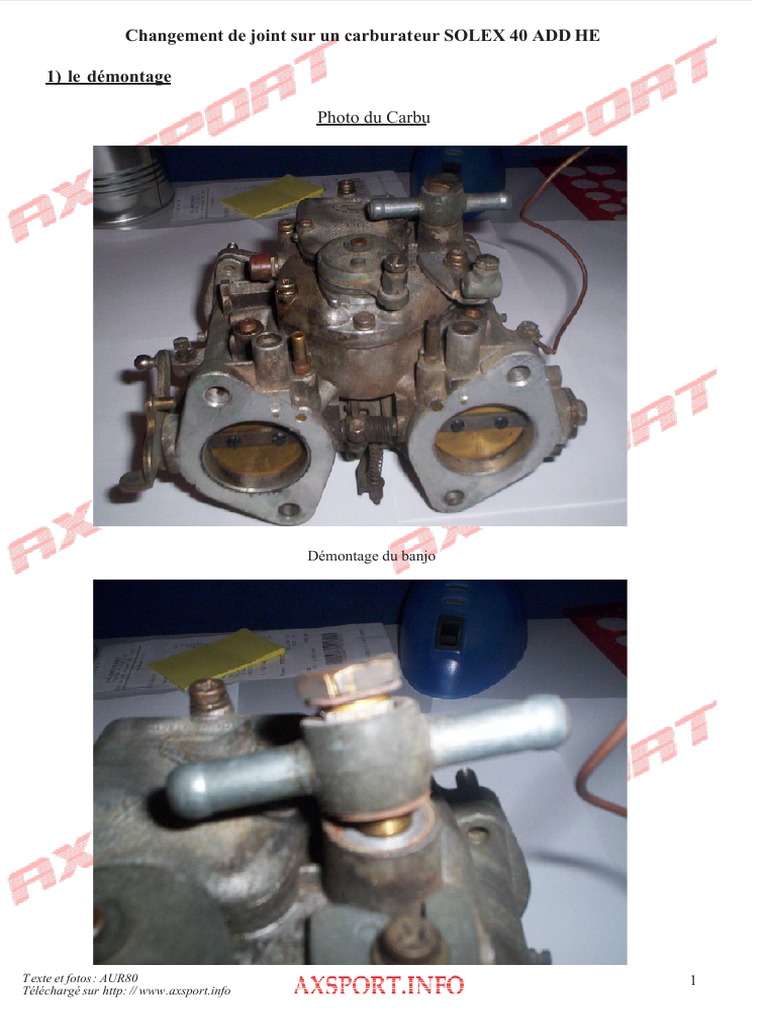 Carburador SOLEX 40 ADDHE | PDF