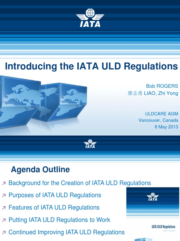 Introducing The IATA ULD Regulations | PDF | Cargo | Federal Aviation ...