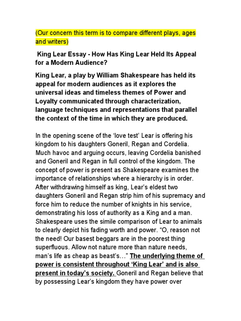 King Lear | PDF | King Lear | William Shakespeare