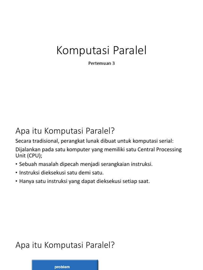 Konsep Pemrosesan Paralel | PDF | Komputer