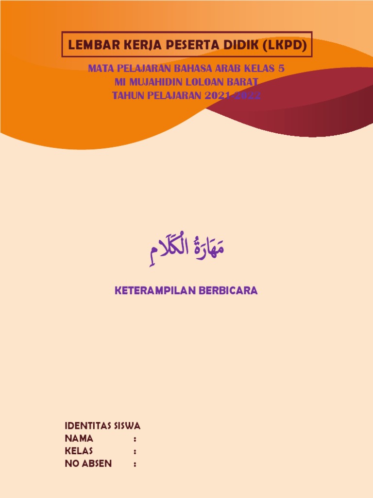 LKPD Maharah Kalam Dan Kitabah - Kelompok 6 | PDF