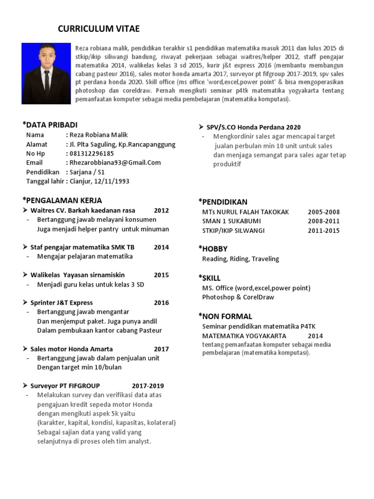 Contoh CV | PDF