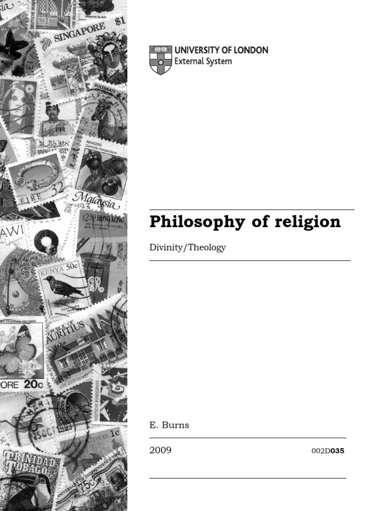 Philosophy of Religion: Divinity/Theology | PDF | A Priori And A ...