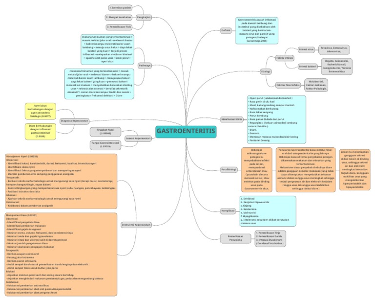 Mindmap Gastroenteritis | PDF