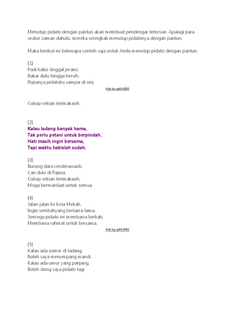 Kumpulan Pantun | PDF