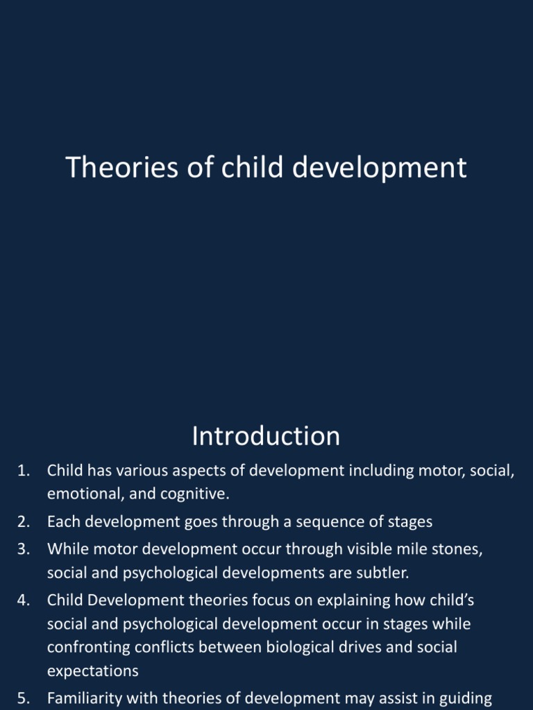 G&D Theories of Child Development | PDF | Developmental Psychology | Id