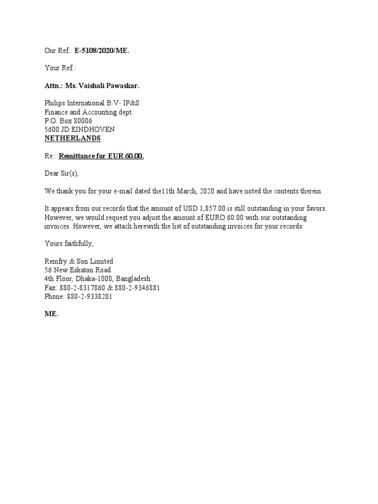 Our Ref | PDF | Accounts Payable | Trademark