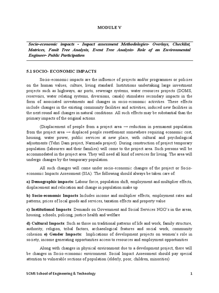 EIA Module 5 | PDF | Environmental Impact Assessment | Supply Chain Management