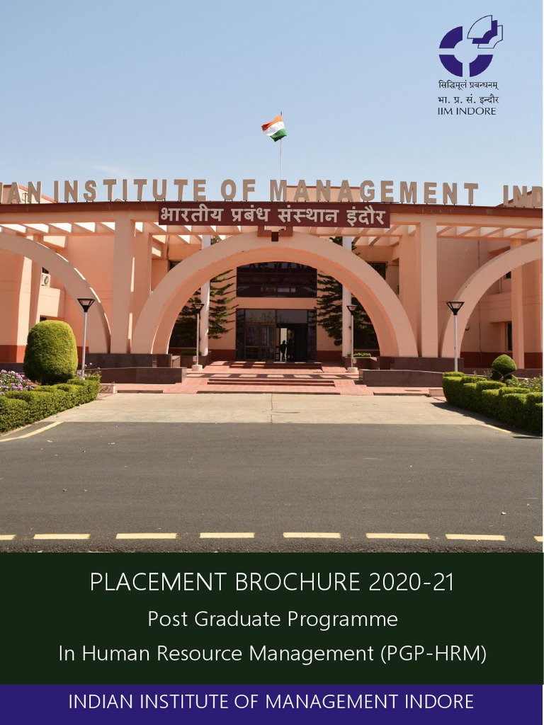 Placement Brochure 2020-21: Post Graduate Programme in Human Resource ...