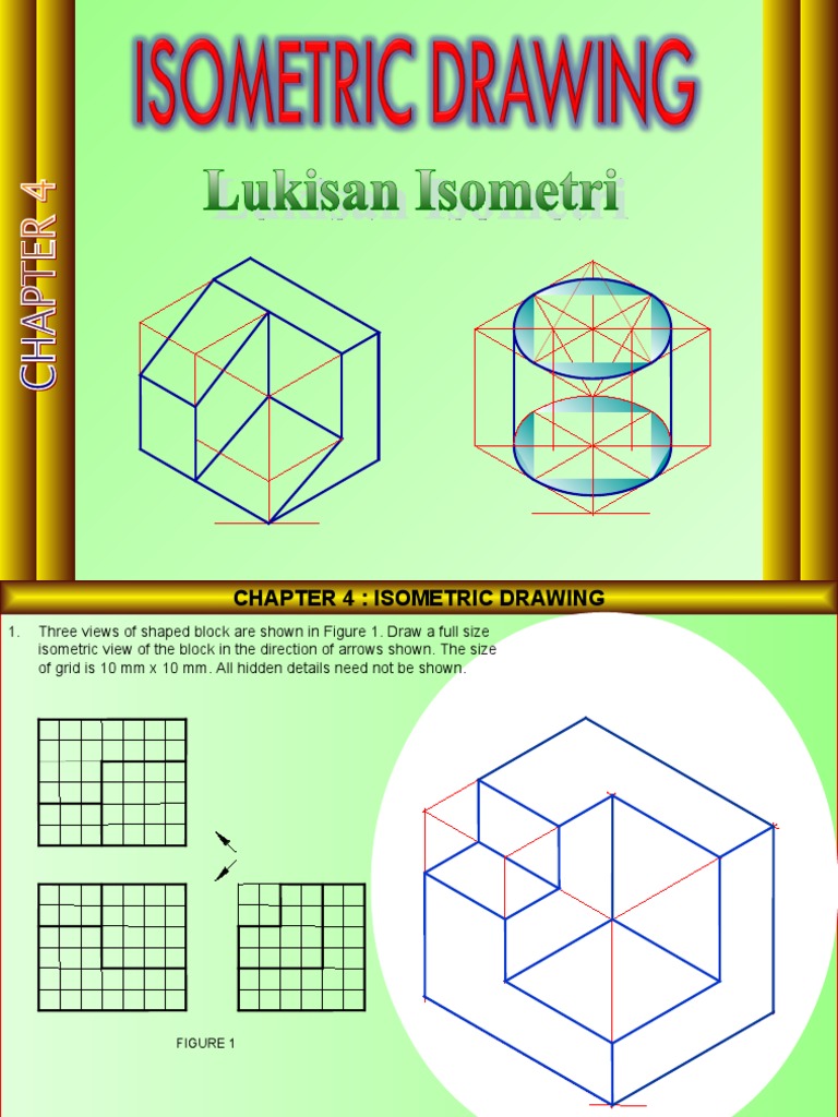 Chapter 4 - Isometric Drawing | PDF | Technical Drawing | Graphic Design