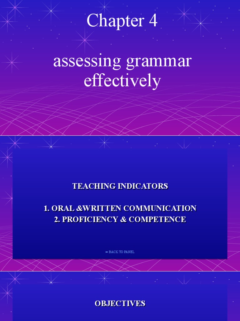 Assessing Grammar Effectively | PDF | Grammar | Learning