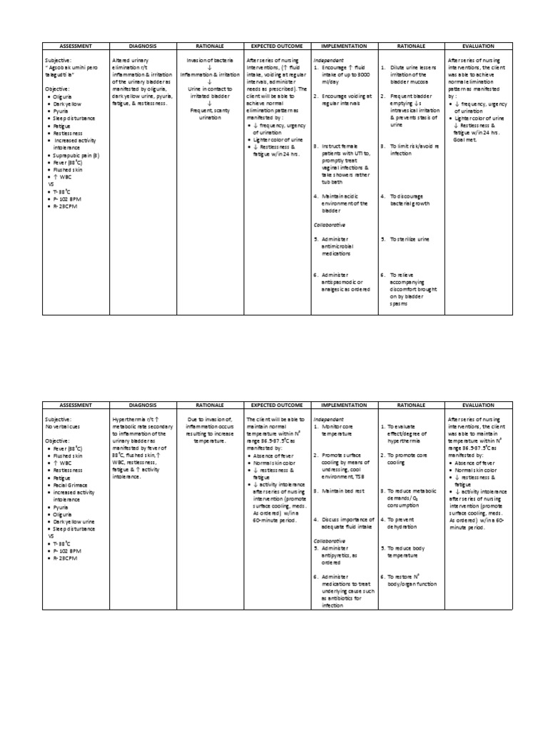 NCP (Uti) | PDF | Urinary Tract Infection | Epidemiology