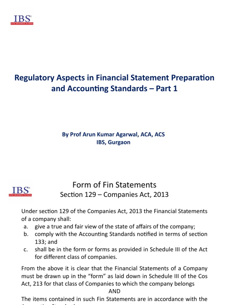 Legal Requirements For Financial Statements | PDF | International ...