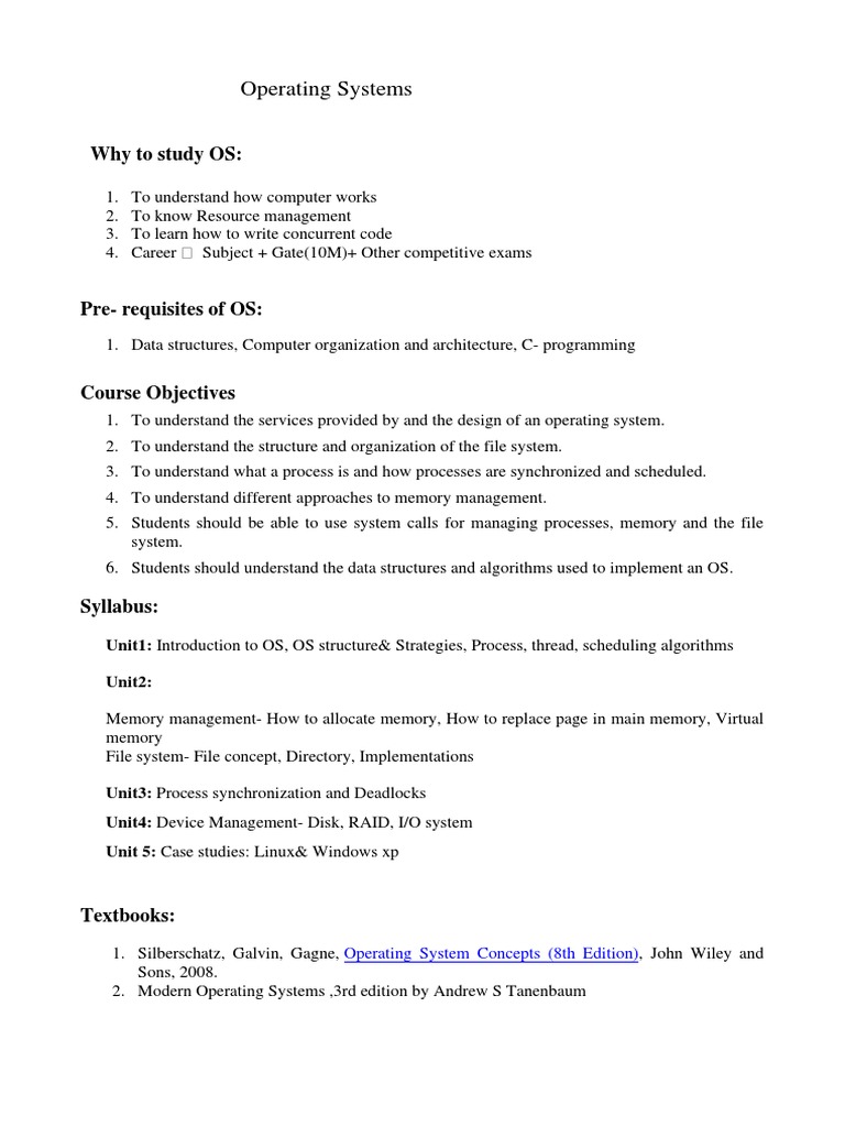 Operating Systems Full | PDF | Scheduling (Computing) | Process (Computing)