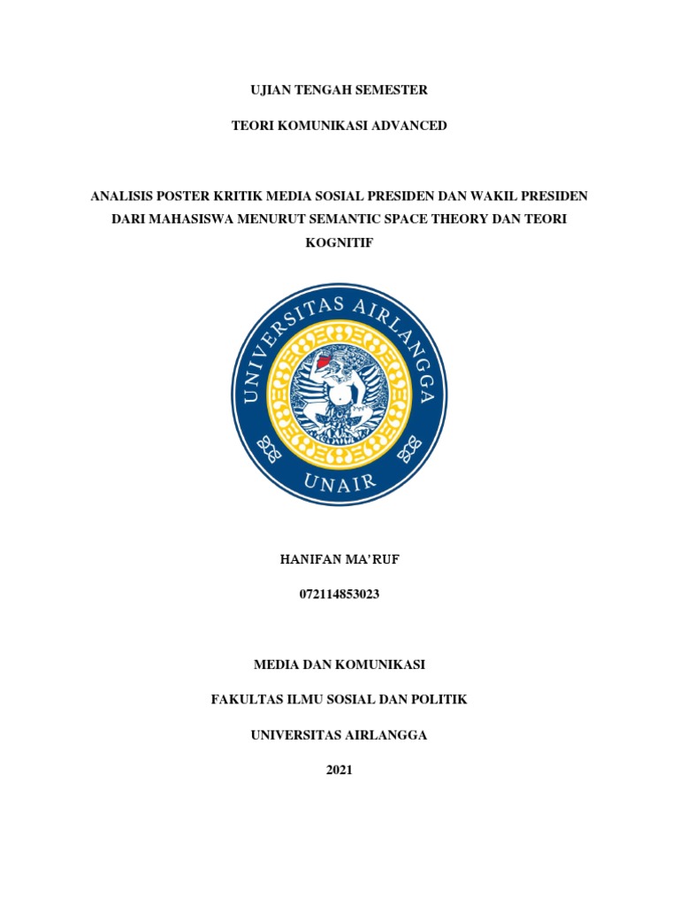 Analisis Poster Kritik Media Sosial Presiden Dan Wakil Presiden Dari ...