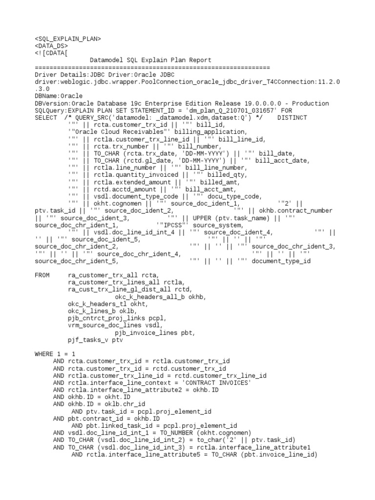Explain Plan | PDF | Database Index | Computer Programming