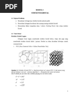 Materi 3 - Struktur Kristal Dan Tugas | PDF