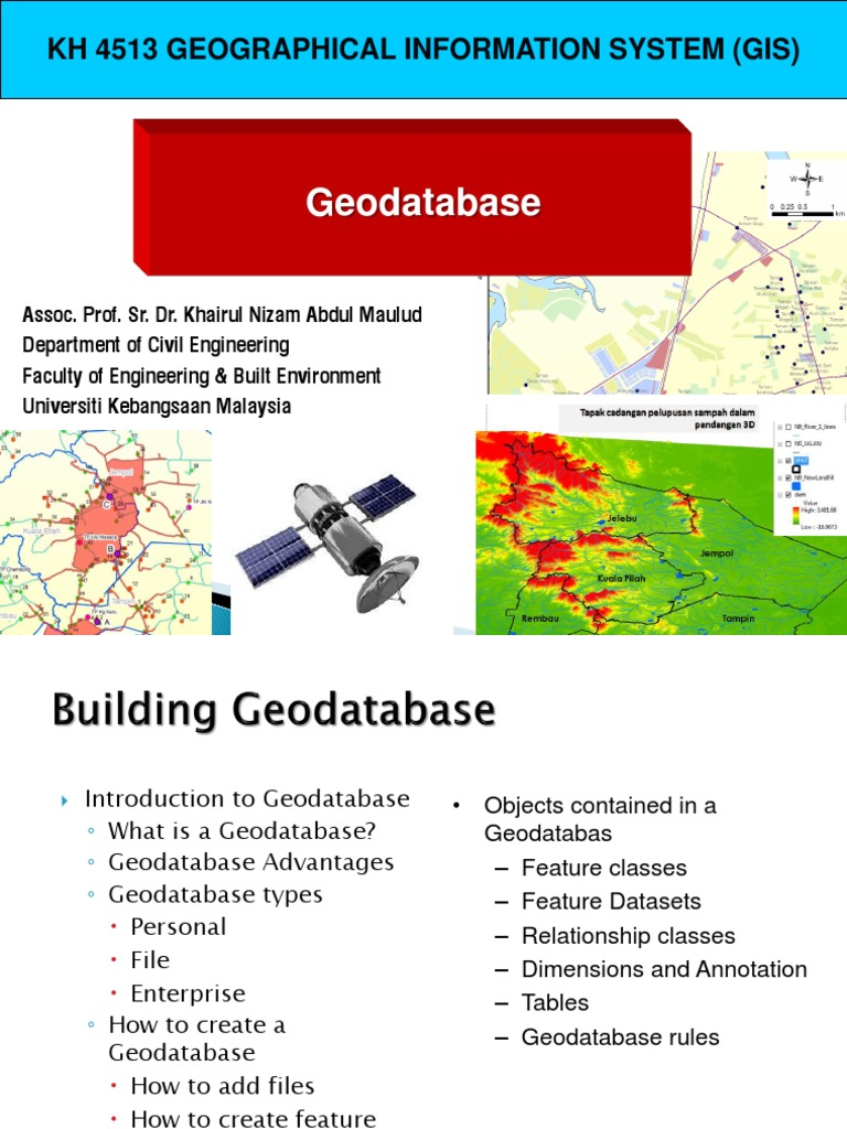Geodatabase: KH 4513 Geographical Information System (Gis) | PDF ...
