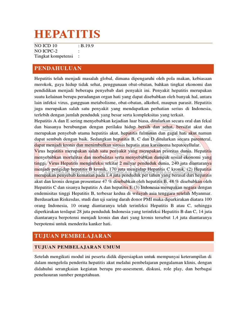 Modul Hepatitis | PDF