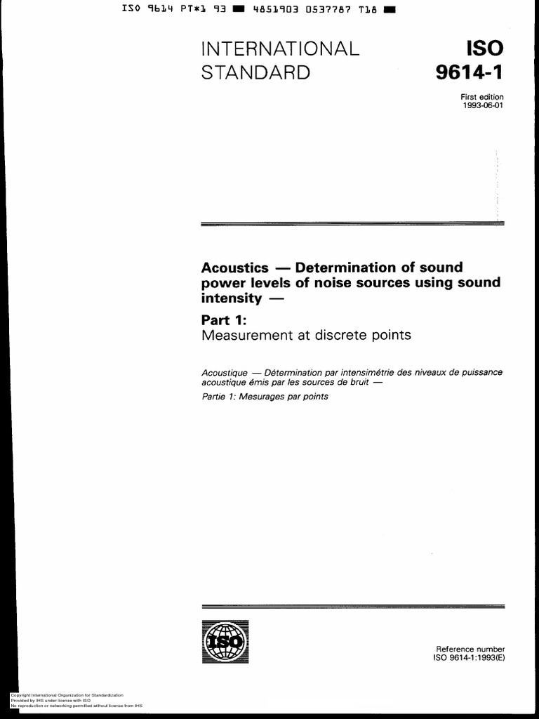 Iso 9614-1 - 1993 - 077291330811 | PDF | International Organization For ...