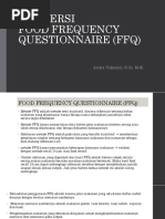 Formulir SQ-FFQ Kemenkes 2023 | PDF